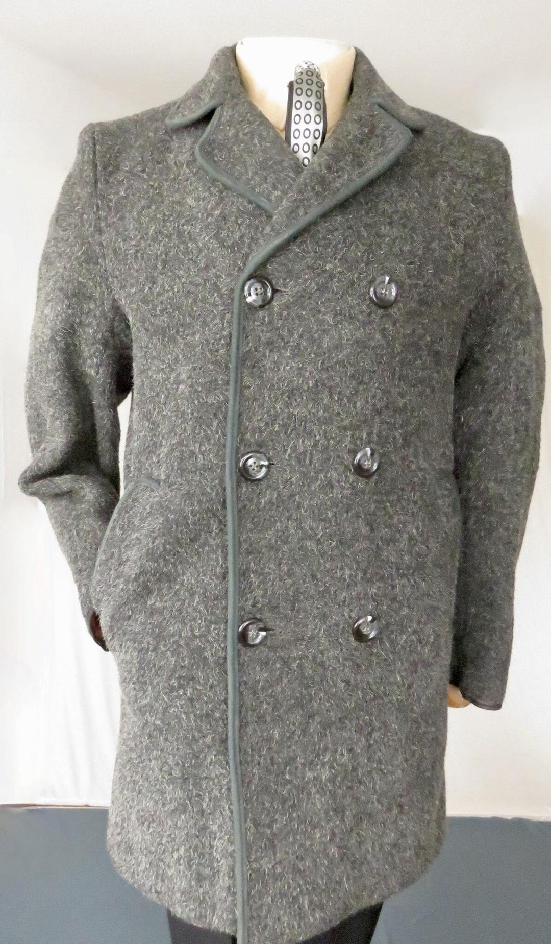 Wool Cashmere Mid 60's Jackson the Tailor Shorty DB Coat in a Luxurious ...