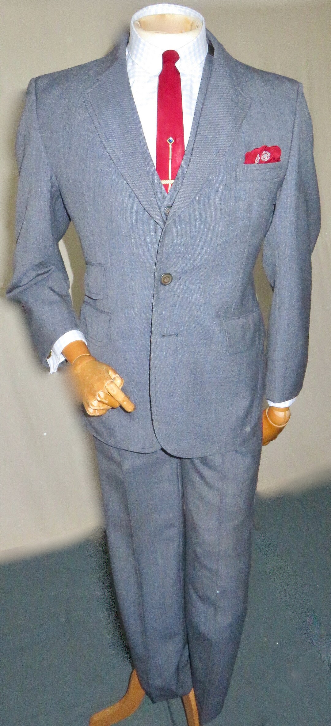 Fascinating Mid 70's Mod Cut 3piece 2 Button Suit Burtons Tailored ...