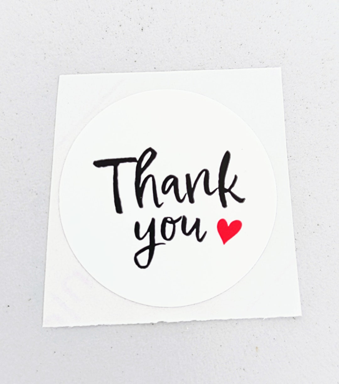 Thank You Sticker Label Self-adhesive 30 Mm Diameter - Etsy