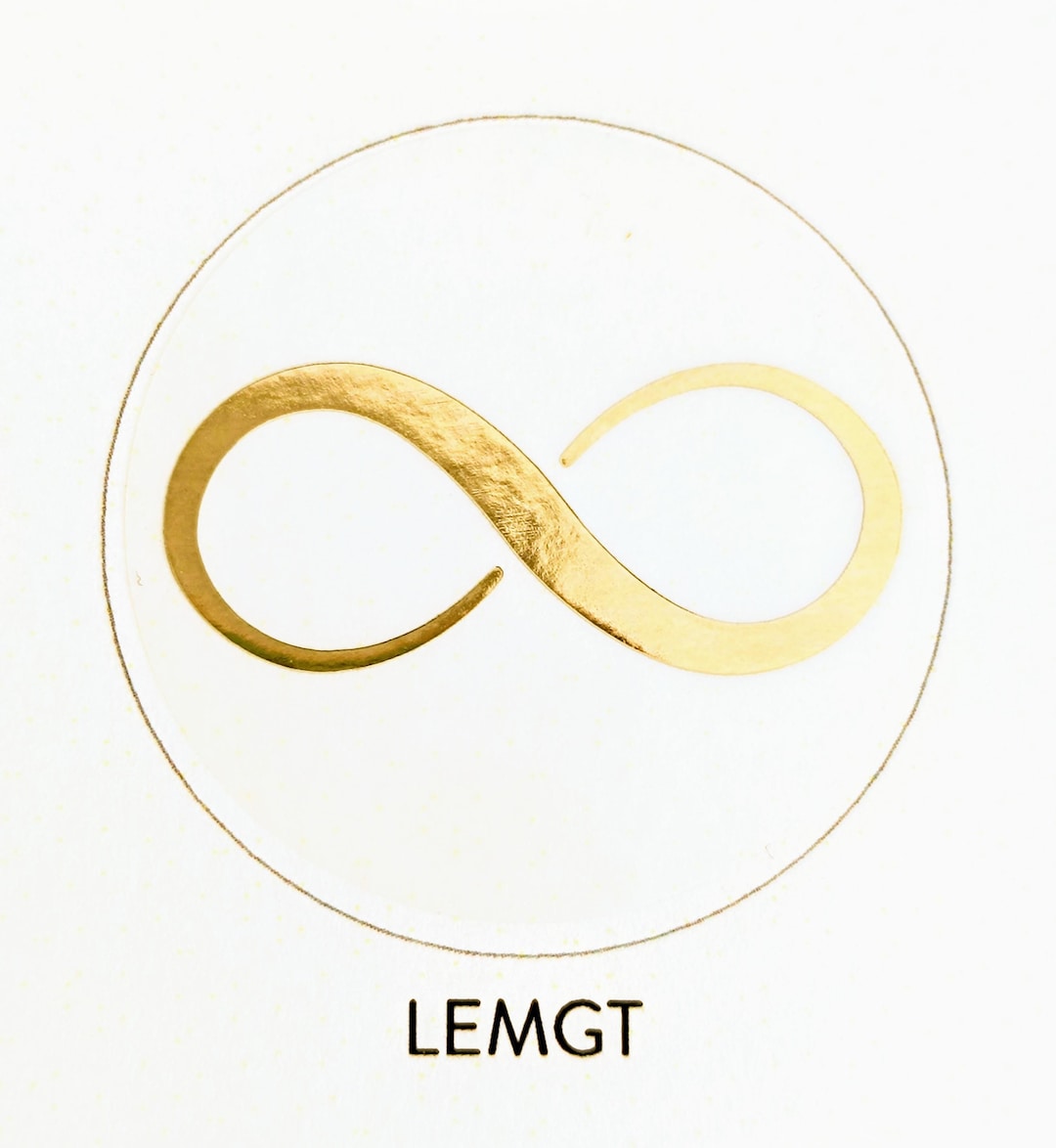 Lemniscate Transparent Bright Gold Adhesive Labels Magic Esoteric ...