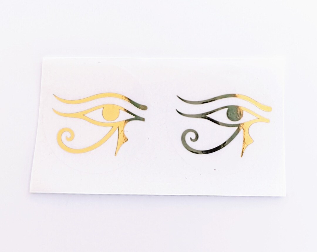 NEW Eye of Horus Transparent Bright Gold Adhesive Labels Sacred ...