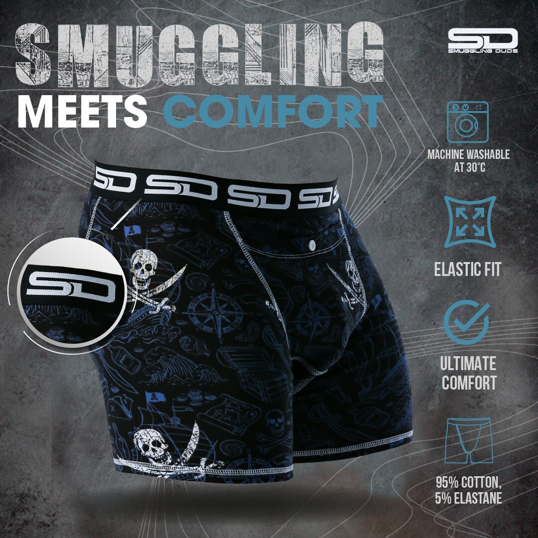 Pirate Smuggling Duds Stash Boxers Boxer Brief Shorts - Etsy