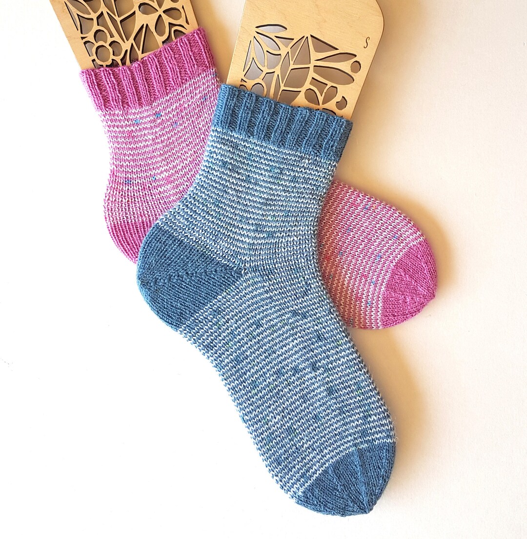 Helter Skelter Sock Knitting Pattern Microstripe Socks Helical Knitting ...