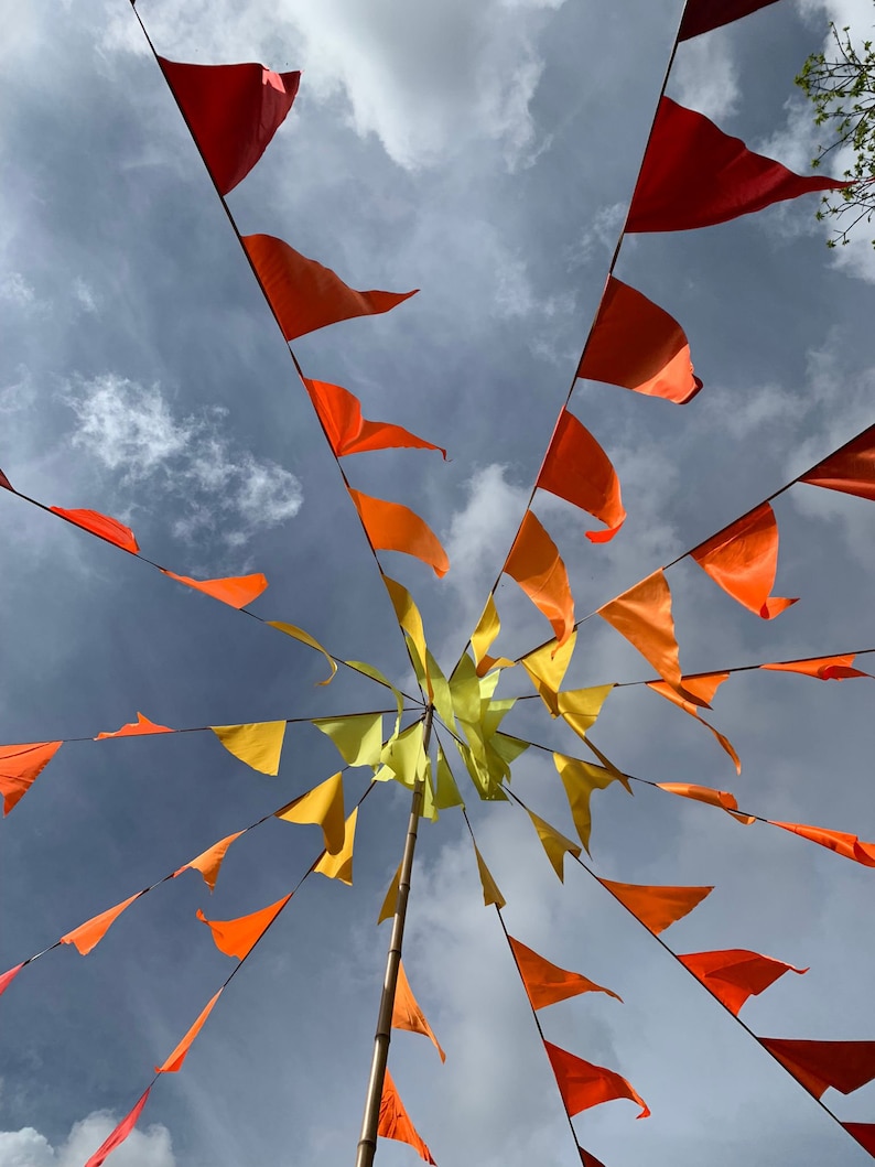 Oversized Satin Bunting 10m Festive Rainbow for Parties, Weddings - Etsy