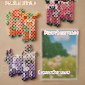CUSTOM MOOS Minecraft-inspired Custom Cow Designs NEW Moobarb, Peaches ...