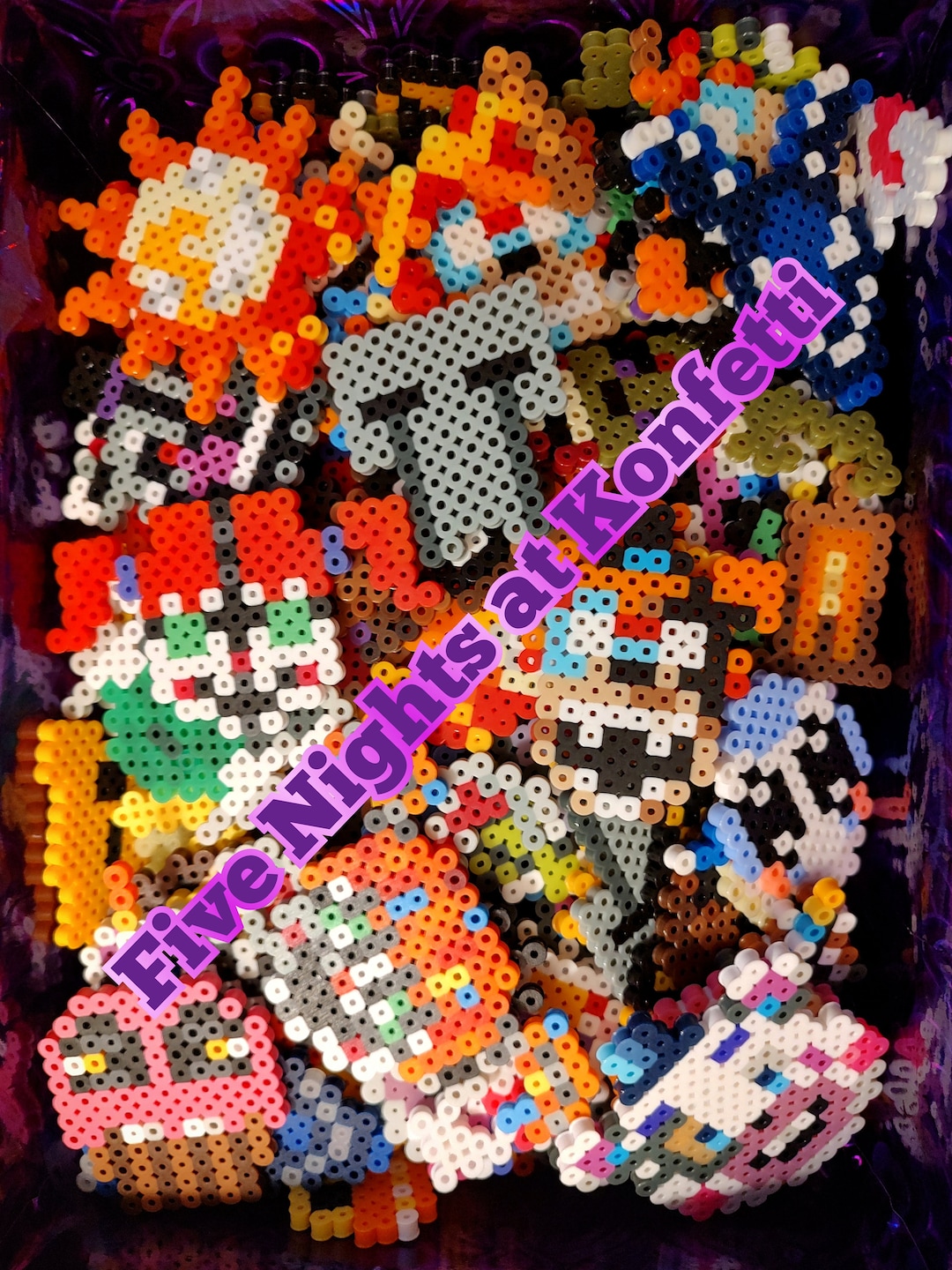 NEW Five Nights at Konfetti Scoops FNAF Themed Perler Pieces for DIY ...