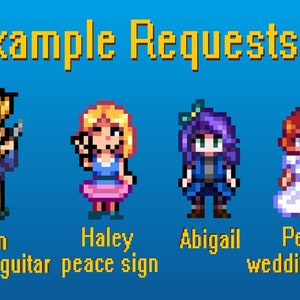 Custom Stardew Valley Character Standees W/free Mini Heart! Choose Your ...