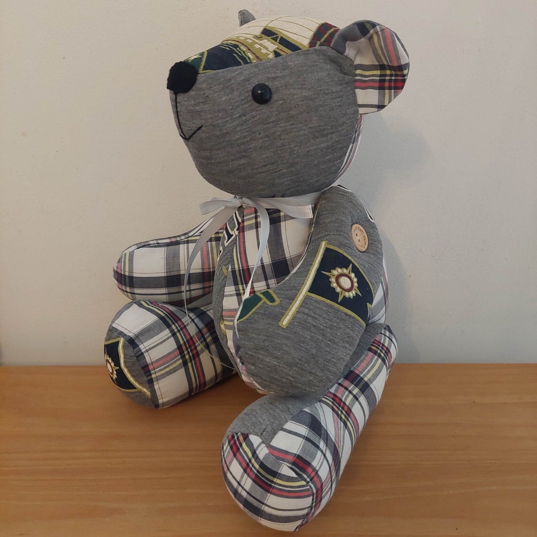 Memory Keepsake Bear - Memory Bear, School Uniform, Remembrance Bear ...