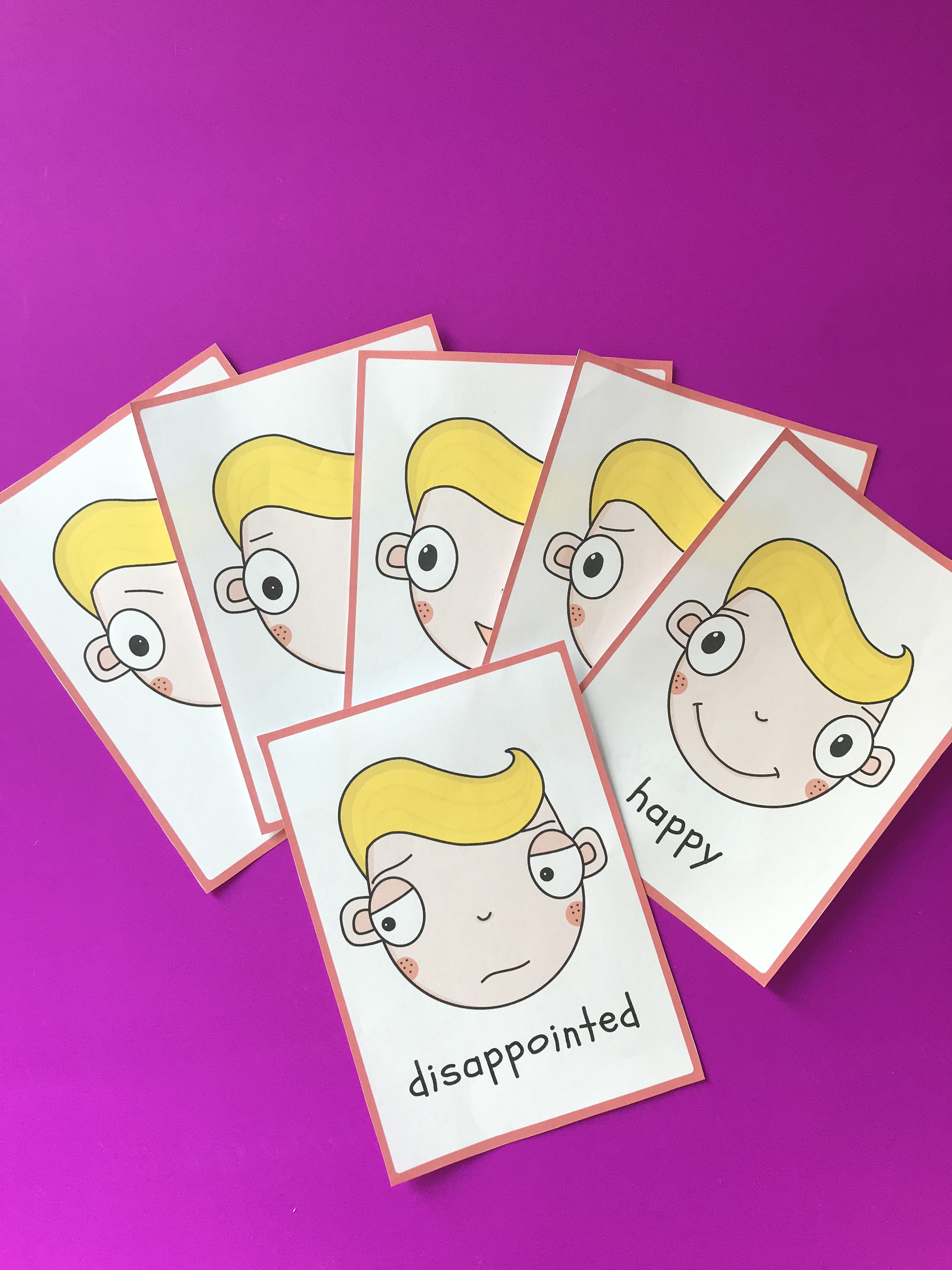 Emotion Cards 24 Emotions 2 BONUS Pages Mindfulness for - Etsy