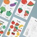Printable Montessori Fruit and Vegetable Cards & Coloring - Etsy