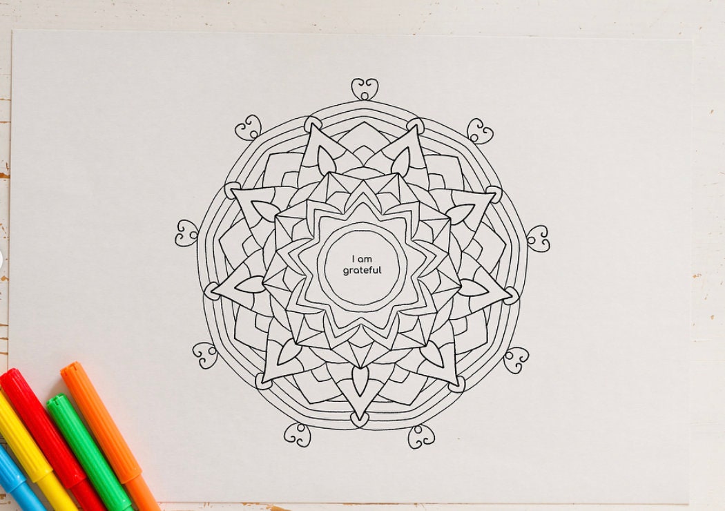 Positive Affirmation Mandalas for Kids (12 Pages) INSTANT DOWNLOAD ...
