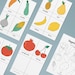Printable Montessori Fruit and Vegetable Cards & Coloring - Etsy