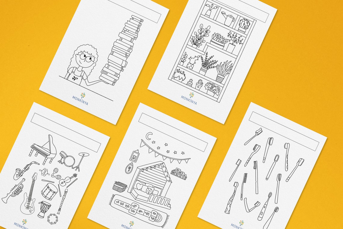 Habit Tracker - Coloring Pages for Kids & Teens - Routine Tracker ...