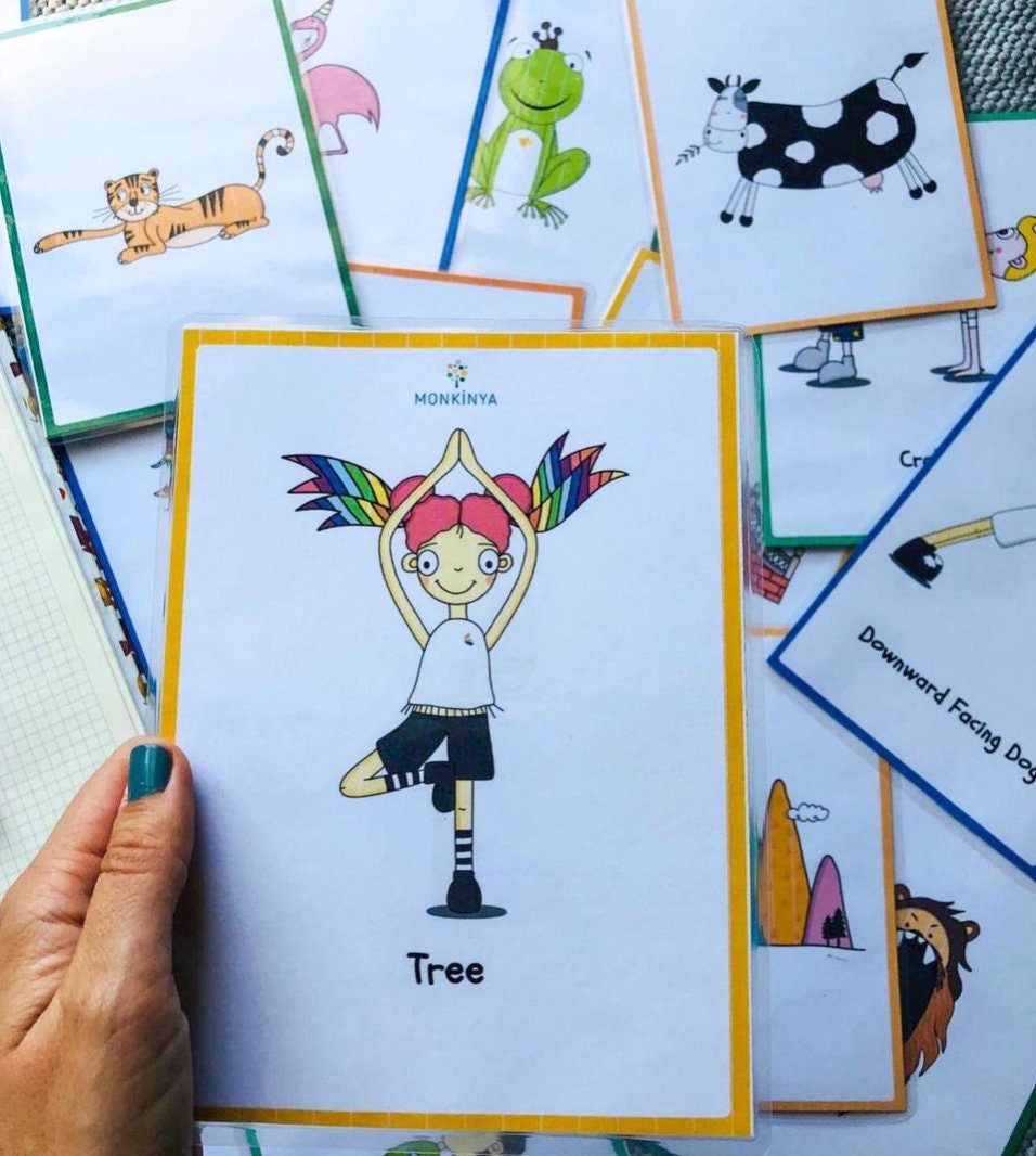 Printable Kids Yoga Cards (25 POSES) - Digital Download - Etsy