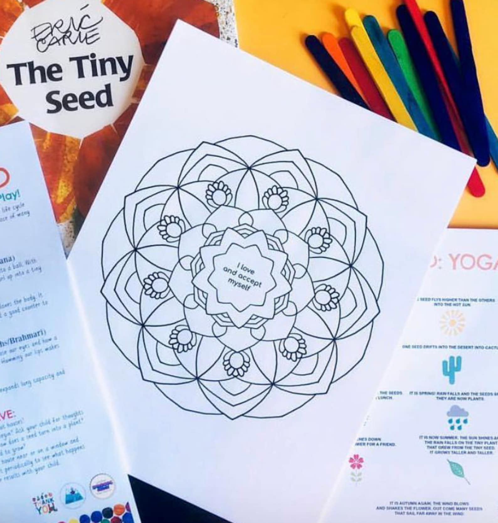 Positive Affirmation Mandalas for Kids (12 Pages) INSTANT DOWNLOAD ...