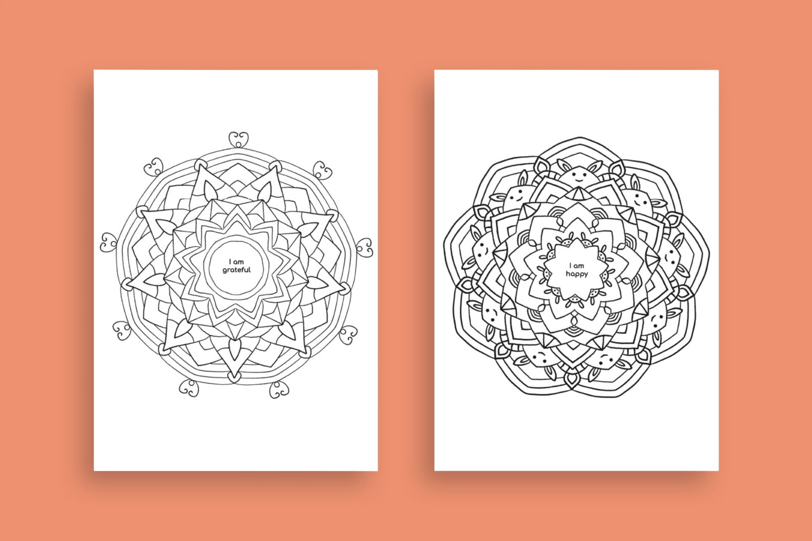 Positive Affirmation Mandalas for Kids (12 Pages) INSTANT DOWNLOAD ...