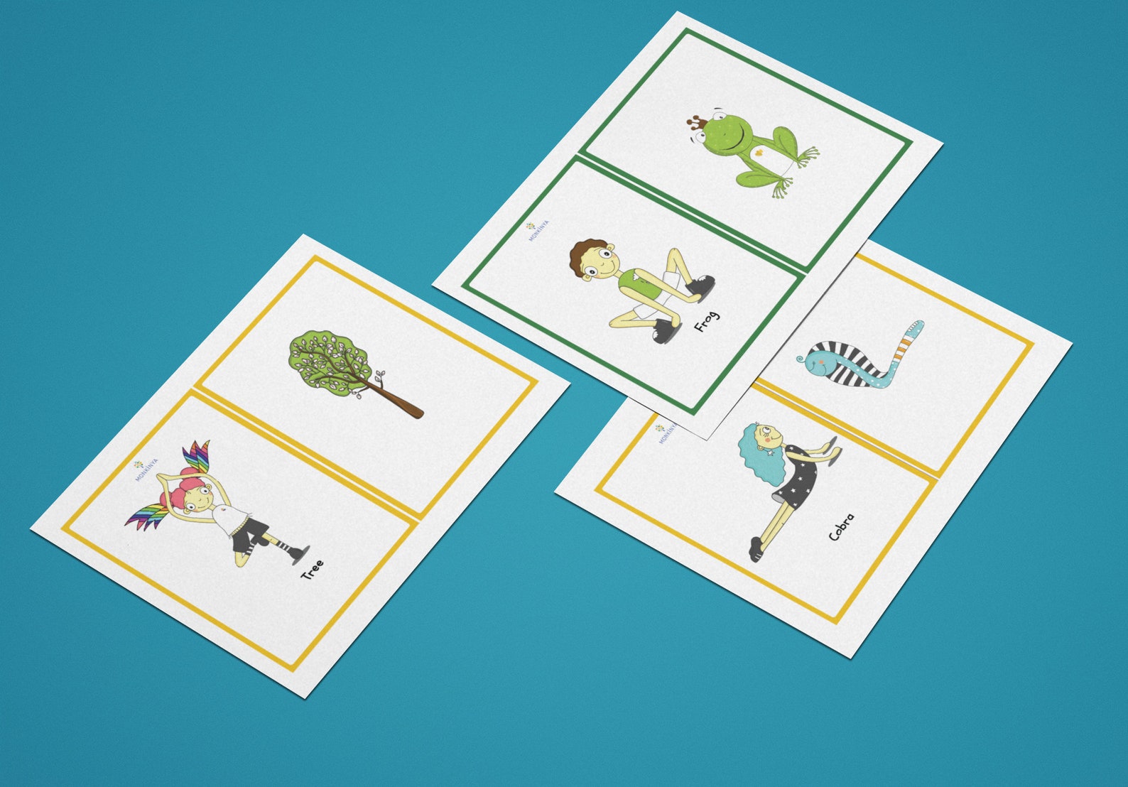 Printable Kids Yoga Cards (25 POSES) - Digital Download - Etsy