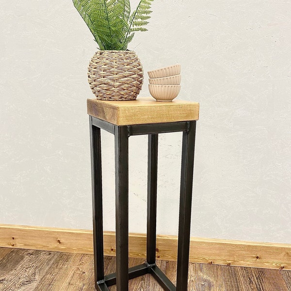 Rustic Side Table - Etsy UK