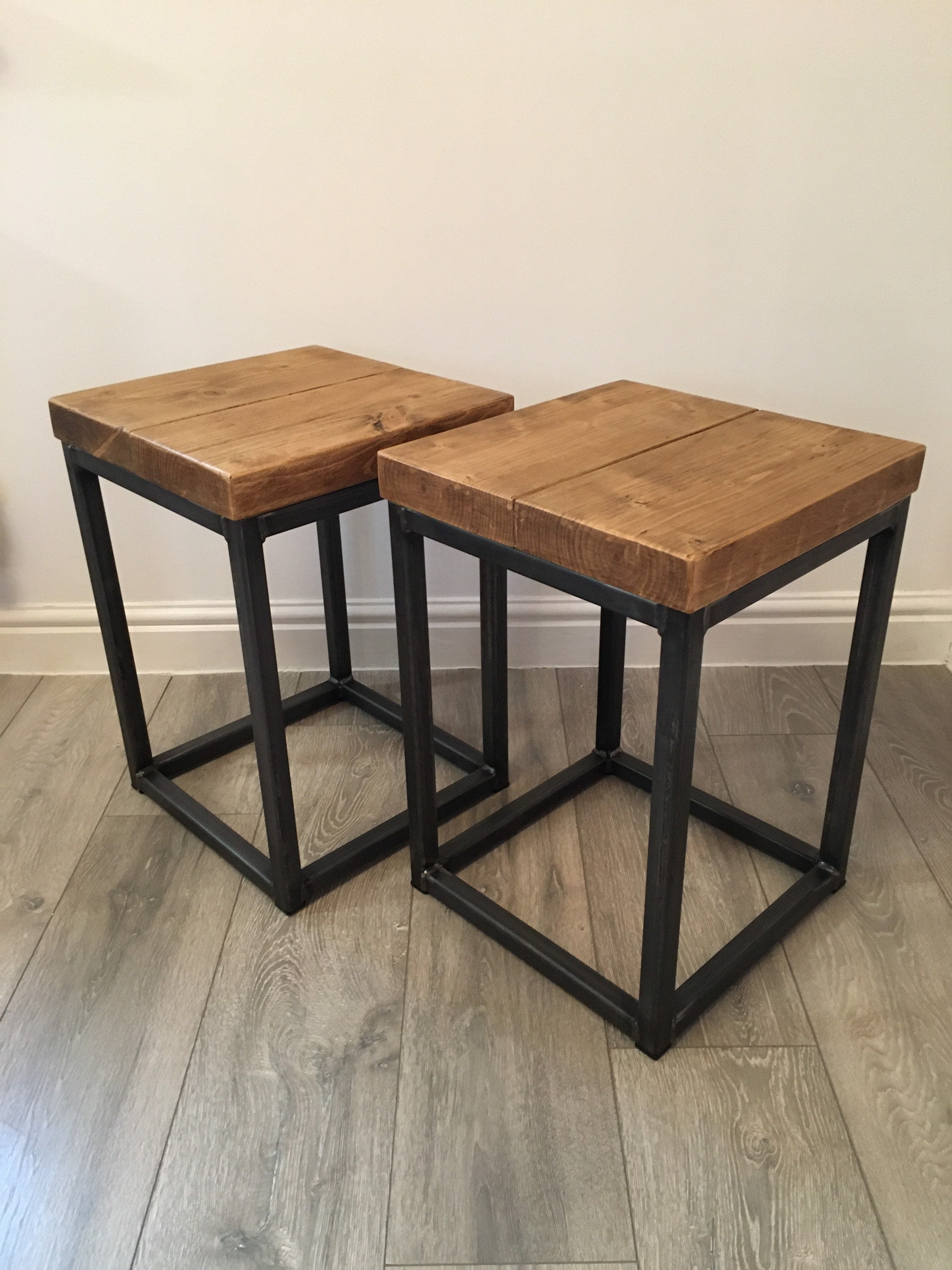 Rustic Side Table - Etsy UK