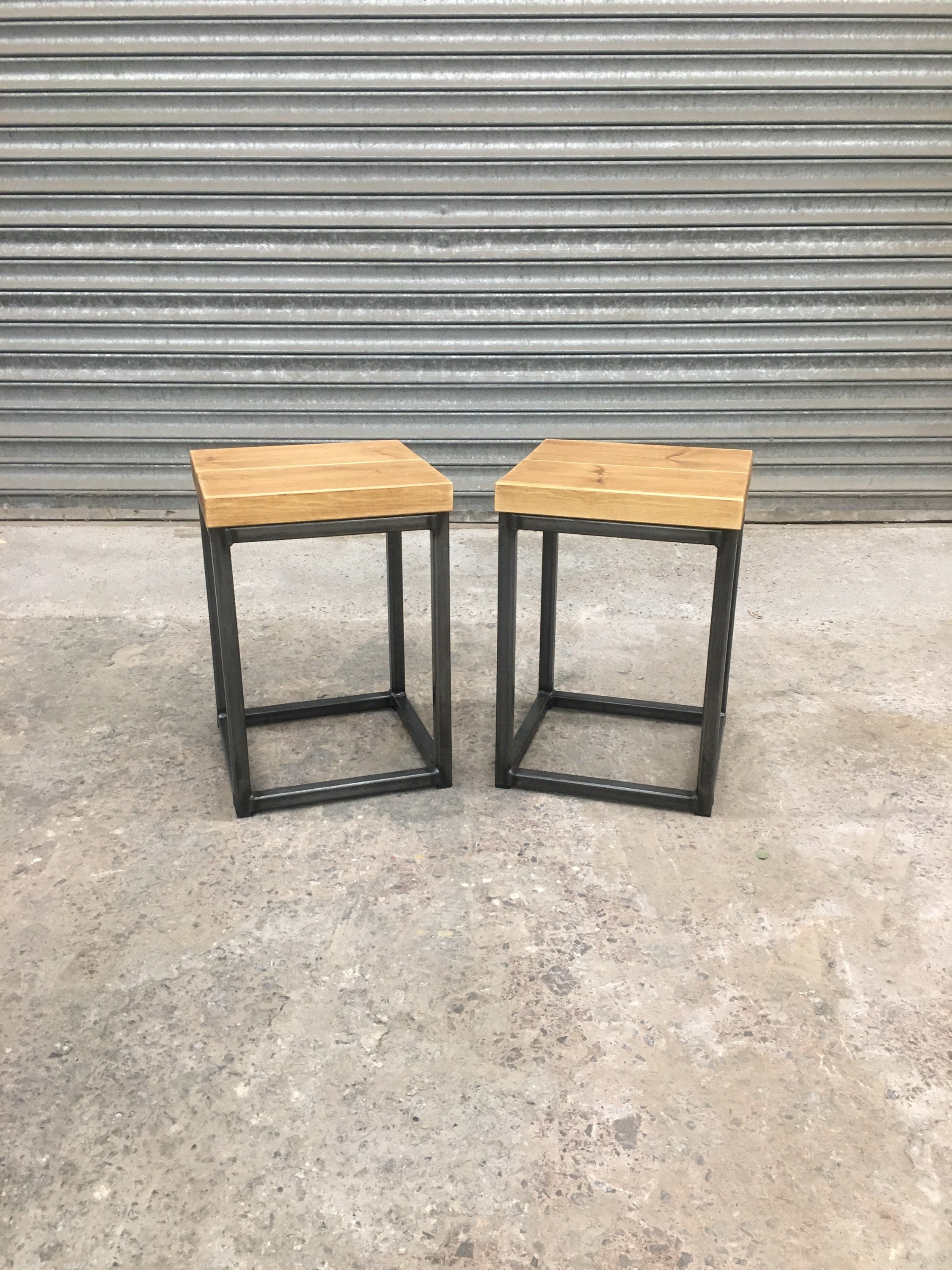 Rustic Side Table - Etsy UK