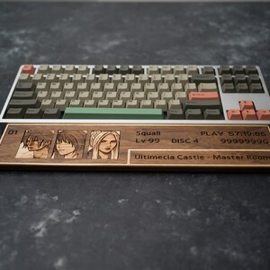 Custom Wooden Final Fantasy 8 Rest/assist for Your Keyboard - Etsy