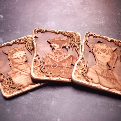 Custom Wooden Final Fantasy 14 / XIV Triple Triad Card - Etsy