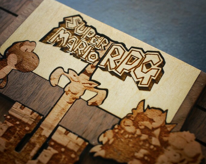 Wooden Super Mario RPG SNES Cartridge With Option for a - Etsy