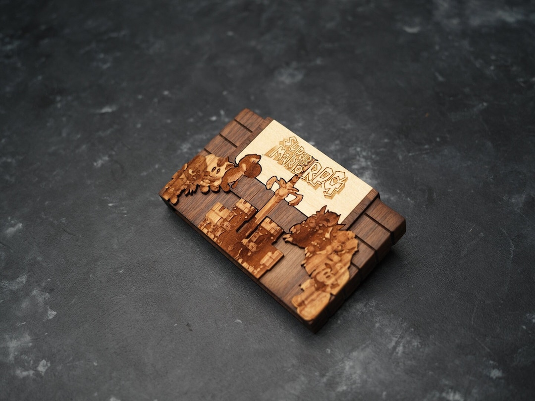 Wooden Super Mario RPG SNES Cartridge - Etsy