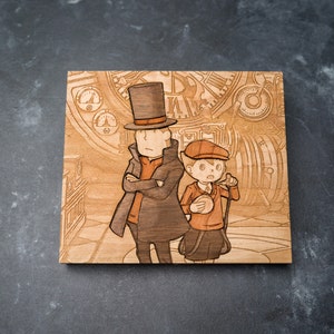 Wooden Professor Layton and the Curious Village for the 3DS - Etsy