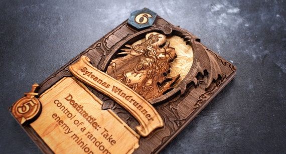 Custom Wooden Hearthstone Cards - Etsy