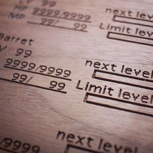 Custom Wooden Final Fantasy 7 Menu Screen With Characters You Can Pick ...