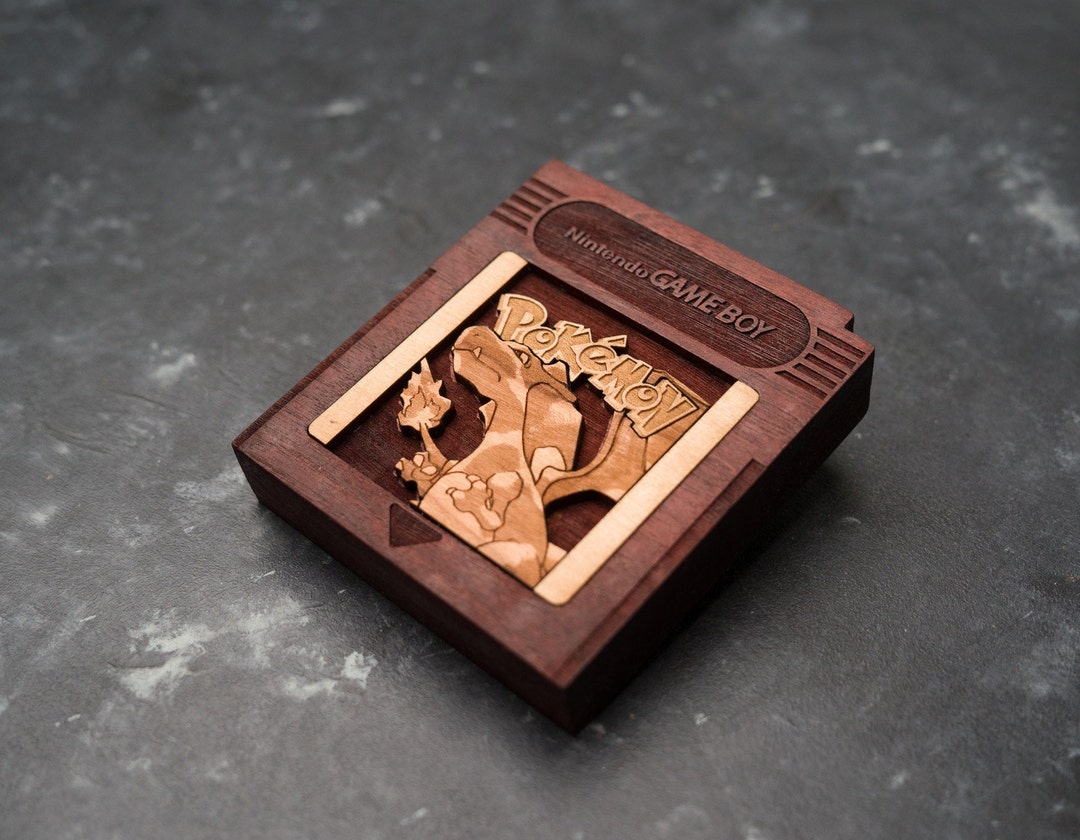 Wooden Pokemon Red Gameboy Gameboy Cartridge Replica - Etsy
