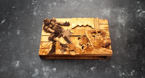 Wooden DOOM SNES Cartridge - Etsy