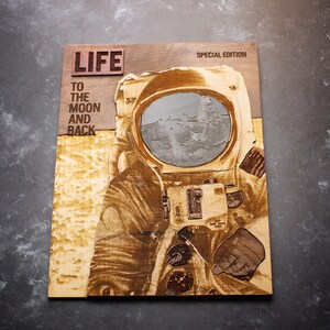 Wooden Moon Landing Life Magazine - Etsy