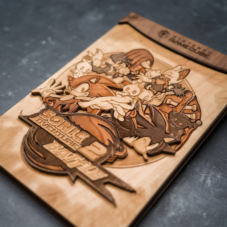 Wooden Sonic Battle Adventure 2 Gamecube - Etsy