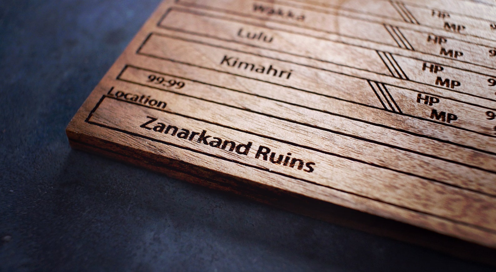 Custom Wooden Final Fantasy X Menu Screen With Characters You | Etsy