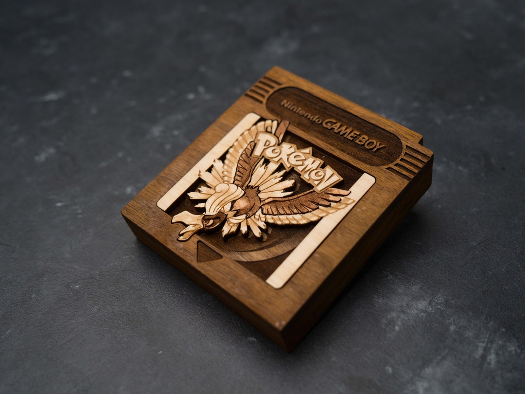 Wooden Pokemon Gold Gameboy Cartridge Replica - Etsy