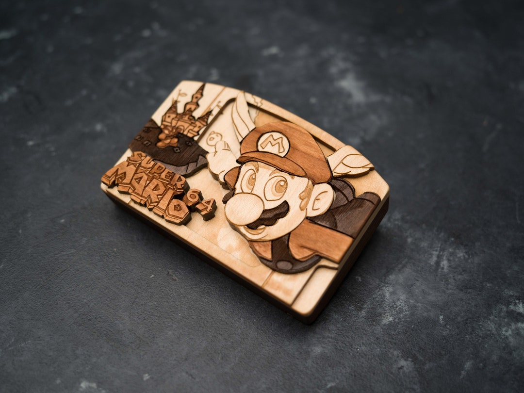 Wooden Mario 64 Nintendo 64 / N64 Cartridge Replica - Etsy