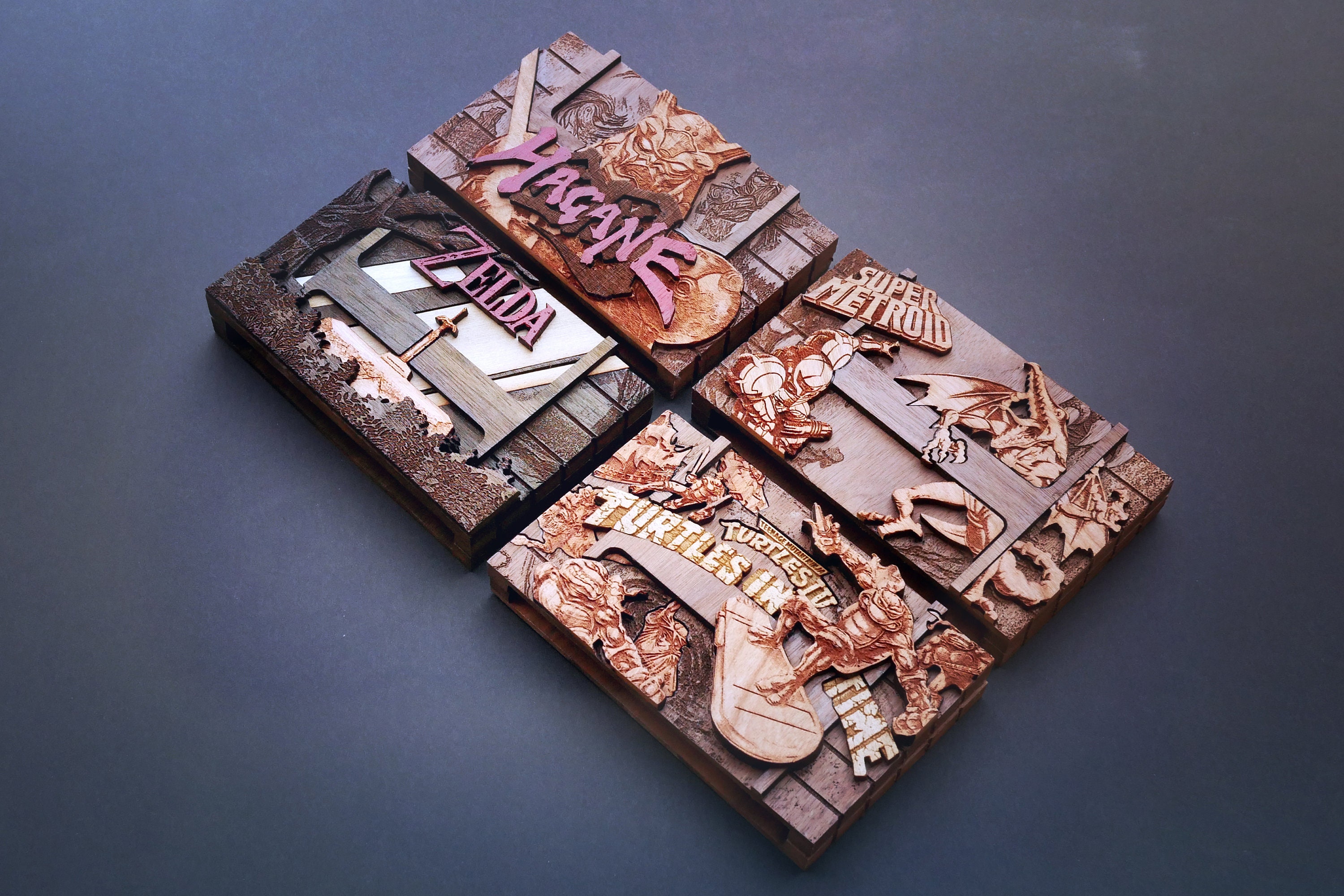 Custom wooden Super Nintendo / SNES Cartridge with option for | Etsy