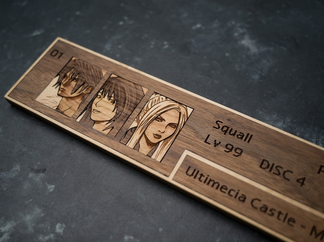 Custom Wooden Final Fantasy 8 Rest/assist for Your Keyboard - Etsy