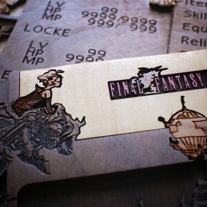Custom Wooden Final Fantasy 6 / VI Menu Screen With Characters You Can ...