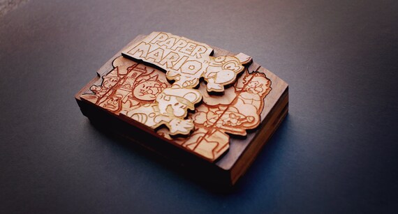 Wooden Paper Mario 64 Nintendo 64 / N64 Cartridge With Option - Etsy