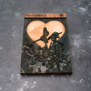 Wooden Kingdom Hearts Playstation 2 / PS2 Cartridge - Etsy