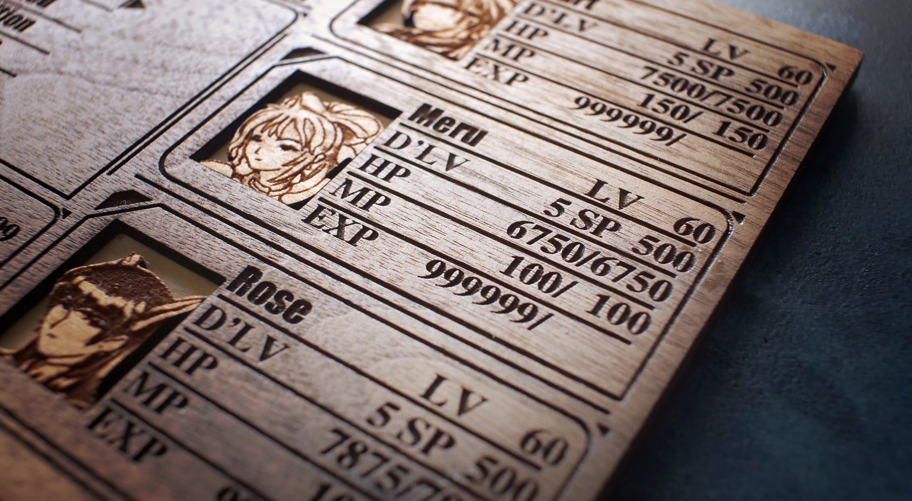 Custom Wooden Legend of Dragoon Menu Screen With Characters - Etsy