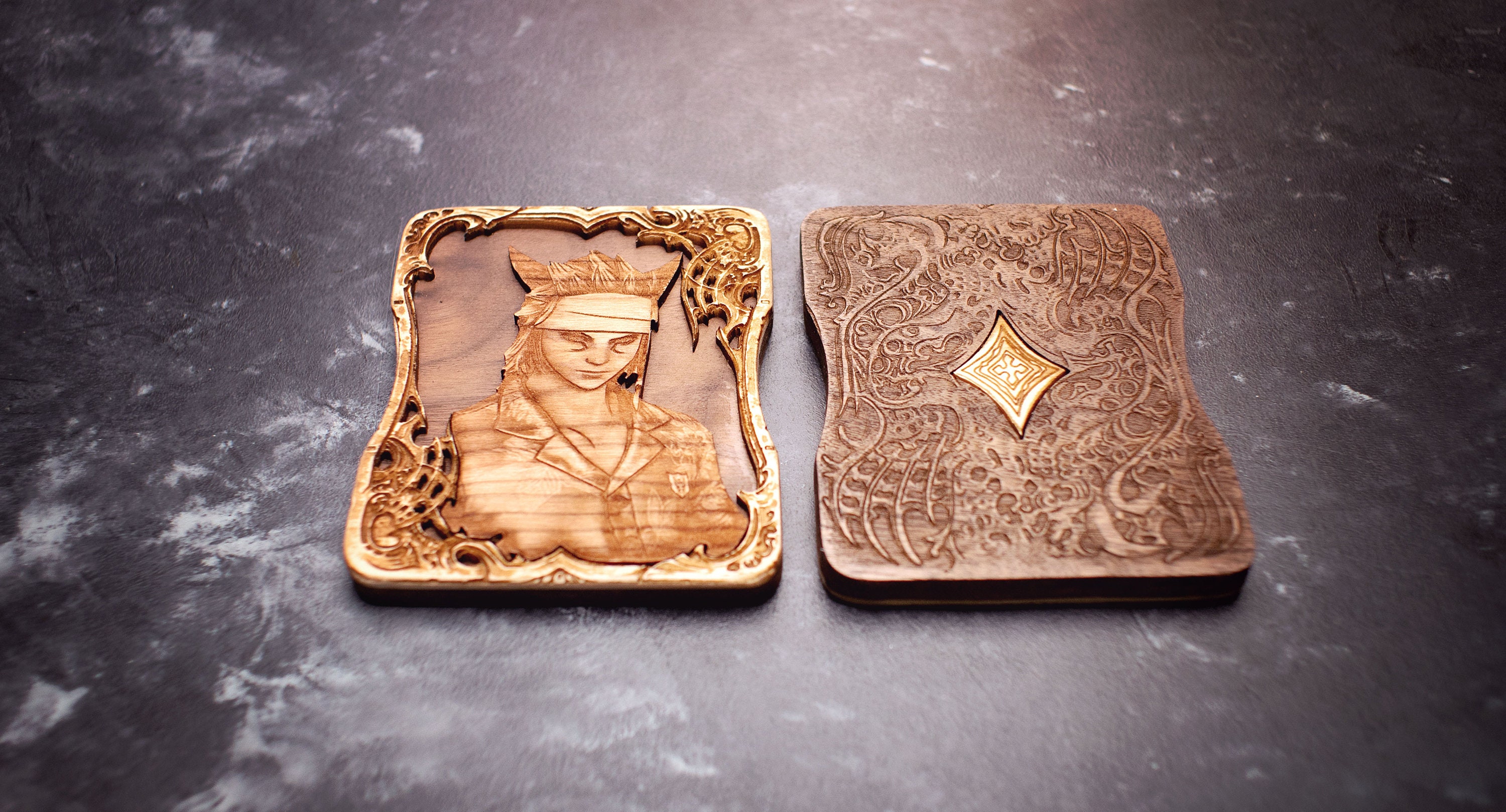 Custom Wooden Final Fantasy 14 / XIV Triple Triad Card | Etsy