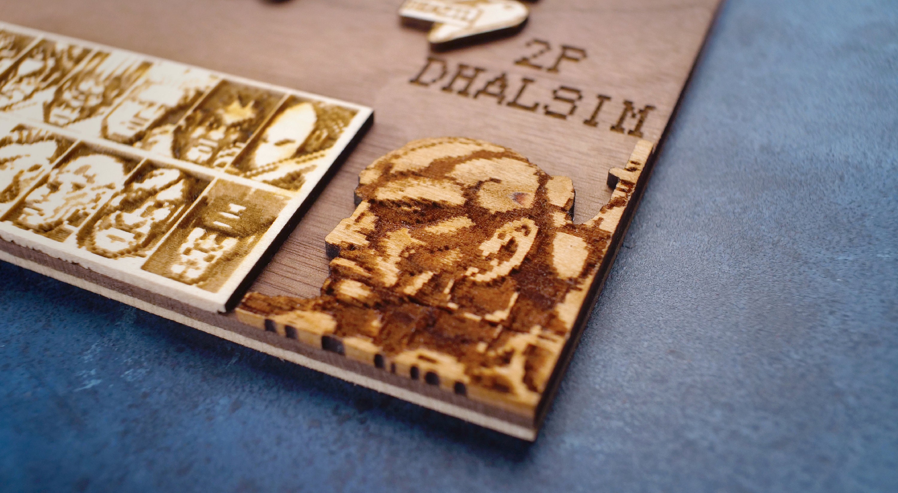 Custom Wooden Street Fighter 2 Menu Screen With Characters You Can Pick ...