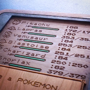 Custom Pokemon Red/blue Menu Screen - Etsy