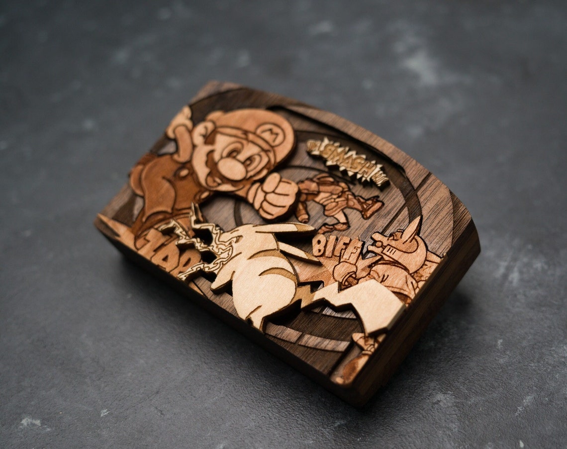 Wooden Super Smash Bros Nintendo 64 / N64 Cartridge - Etsy