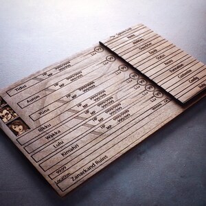 Custom Wooden Final Fantasy X Menu Screen With Characters You Can Pick ...