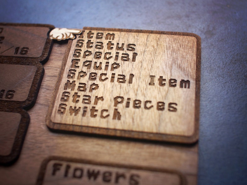 Custom Wooden Super Mario RPG Menu Screen With Characters You Can Pick ...